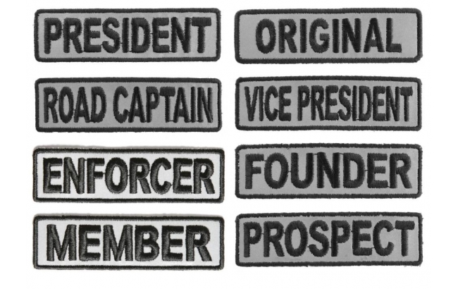 Reflective Rank Patches for Bikers - TheCheapPlace.com