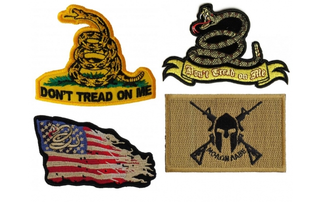 Don't Tread on Me Patches - Sew or Iron on - Embroidered ...
