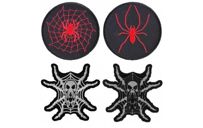 Spider Patches for Jackets - Sew or Iron on - Embroidered ...