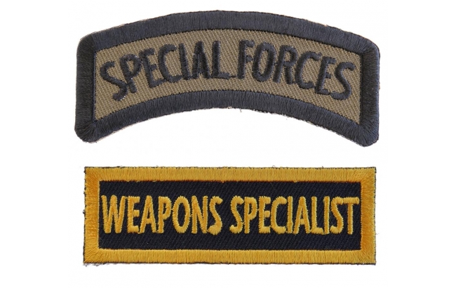 Military Rank Patches - Sew or Iron on - Embroidered - TheCheapPlace.com