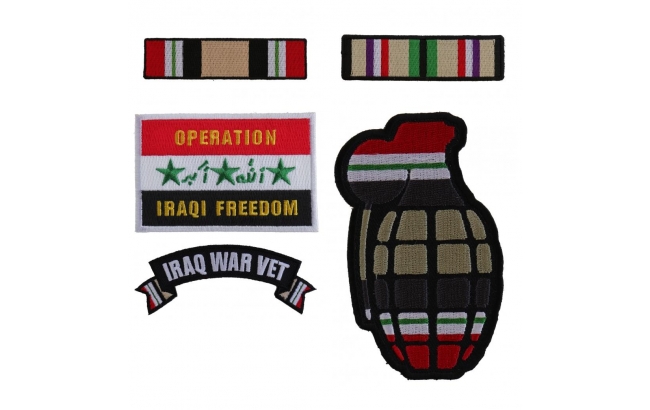 Iraq War Veteran Patches - Sew or Iron on - Embroidered - TheCheapPlace.com