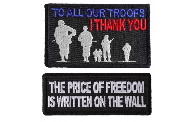 Patriotic Morale Patches - Sew or Iron on - Embroidered - TheCheapPlace.com