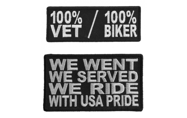 Military Patches for Bikers - Sew or Iron on - Embroidered ...