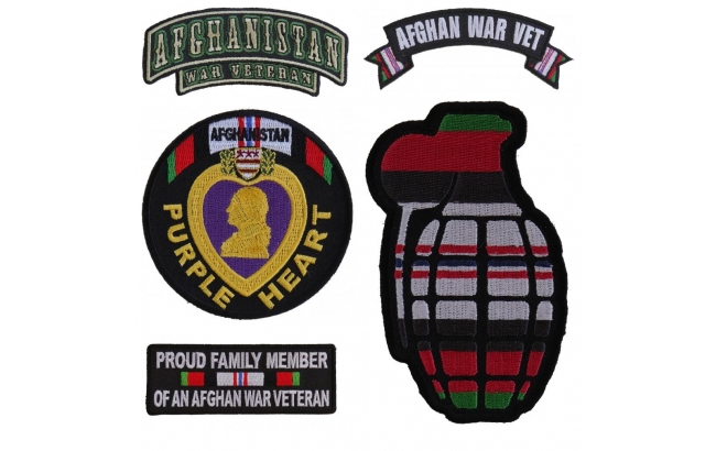 Afghan War Veteran Patches - Sew or Iron on - Embroidered ...