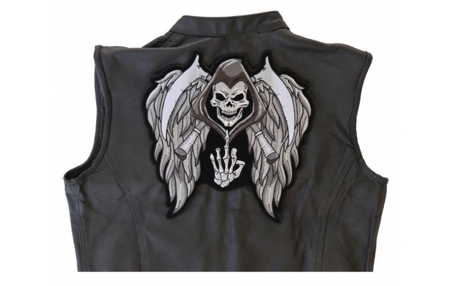 Back Patches for Jackets | Large Embroidered Center Biker Back Patches ...