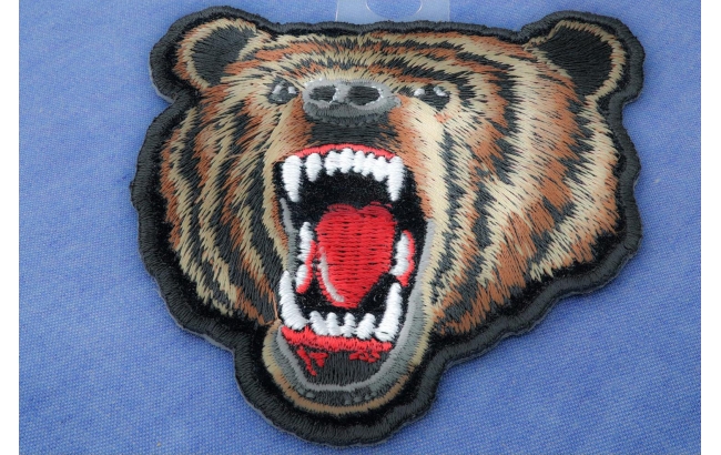 Bear Patches- Sew or Iron on Jackets and Vests - Embroidered ...
