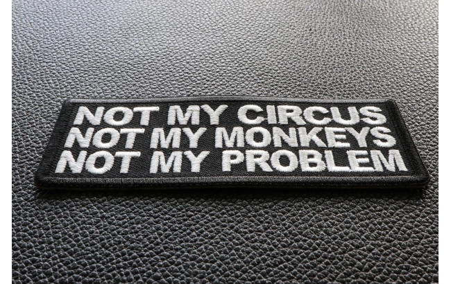 Funny Biker Saying Patches for Jackets - TheCheapPlace.com