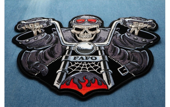 Large Skull Patches for Back of Jackets - TheCheapPlace.com