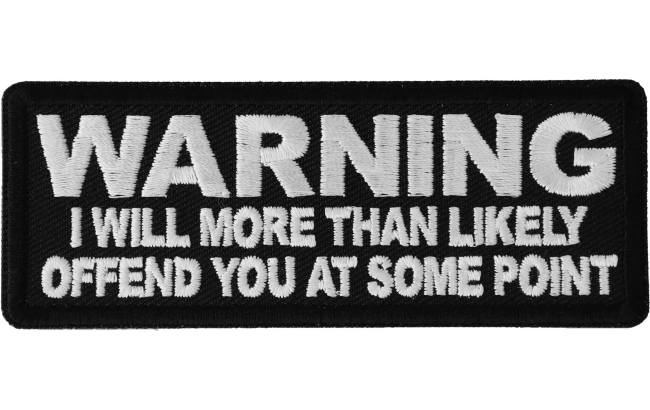 Warning Patches - TheCheapPlace.com