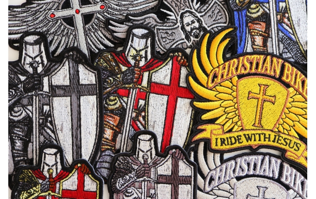 Christian Biker Patches | Embroidered Iron On Religious Patch Emblems ...