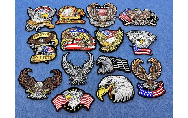 Eagle Patches for Jackets - Sew or Iron on - Embroidered ...