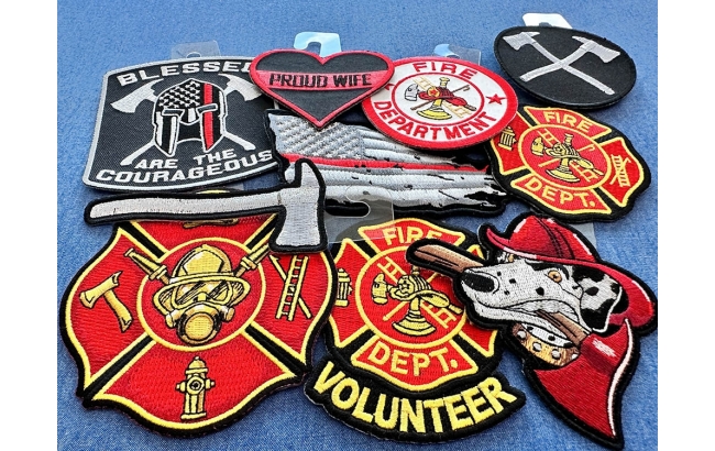 Fire Fighter Patches - Sew or Iron on - Embroidered - TheCheapPlace.com