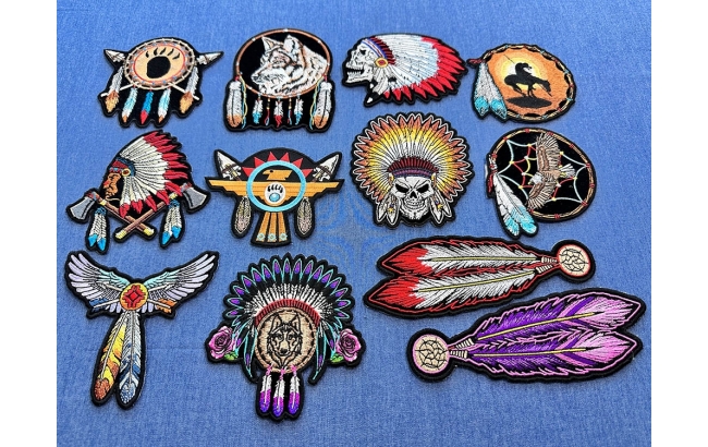 Indian Patches - Sew or Iron on - Embroidered - TheCheapPlace
