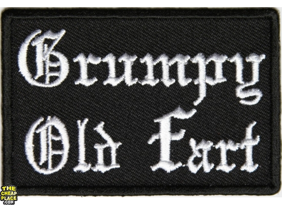 Grumpy Old Far PATCH In Old English | Funny Patches -TheCheapPlace