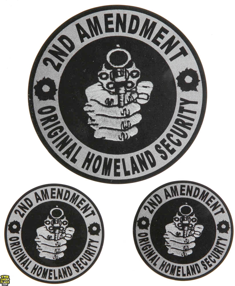 2nd Amendment Original Homeland Security Sticker | Military Stickers ...