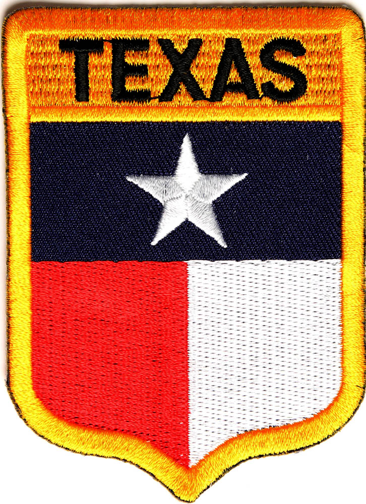 Iron on Texas Shield Patch | Embroidered Patches