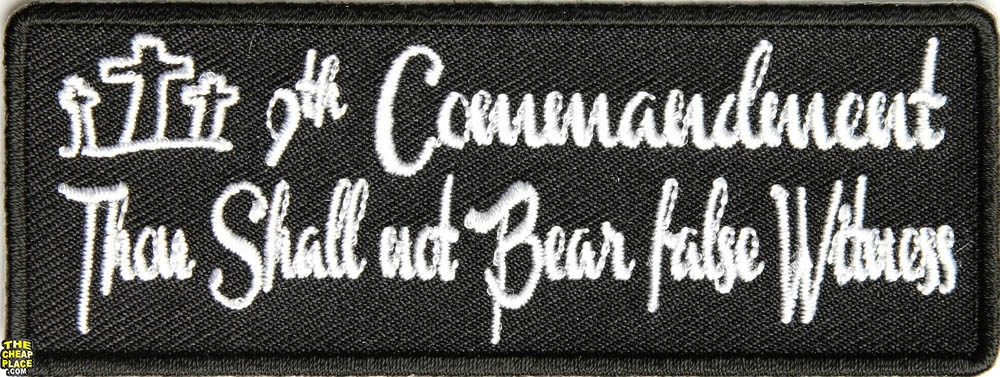 9th Commandment Patch