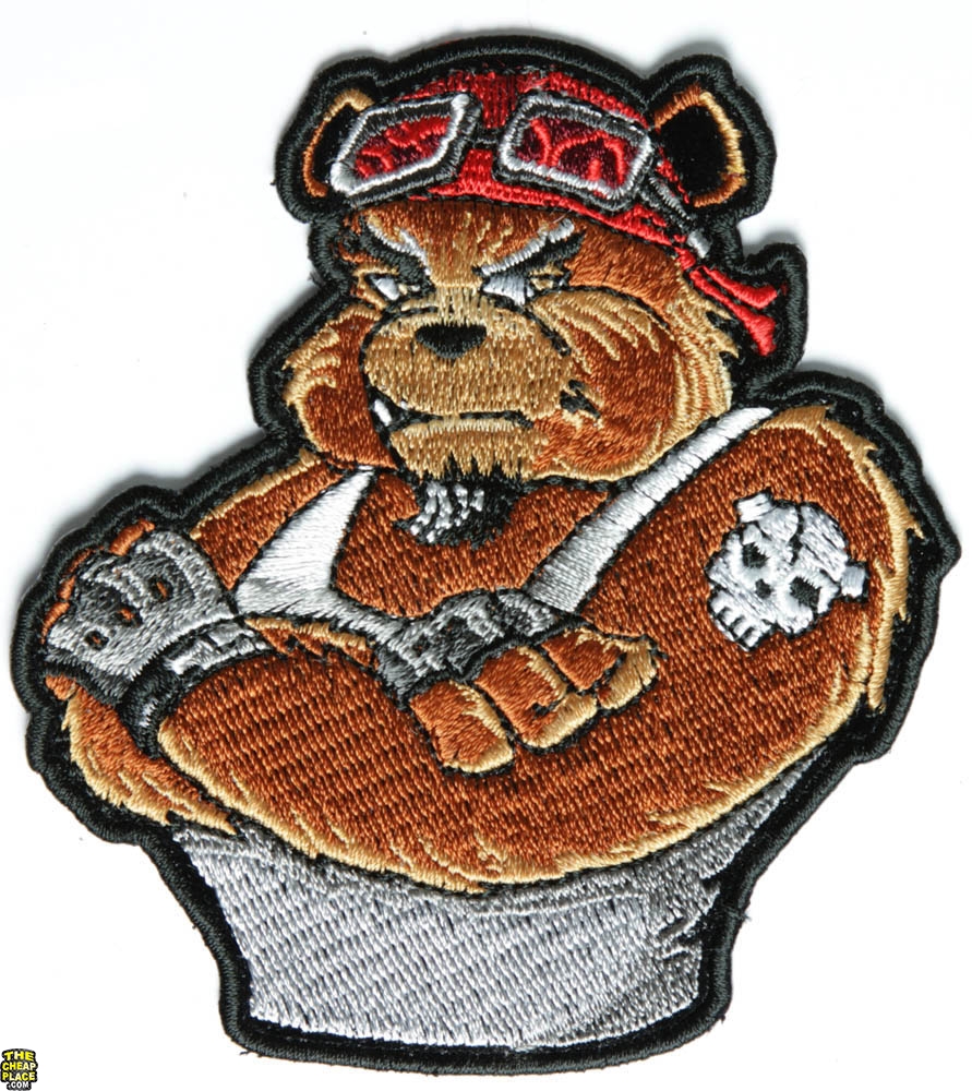 Biker Bear Small Patch