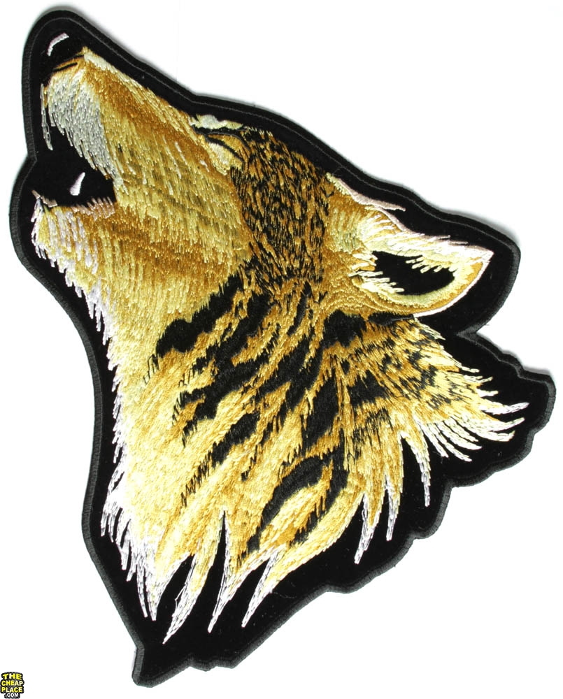 Howling Wolf Large Patch | Embroidered Patches