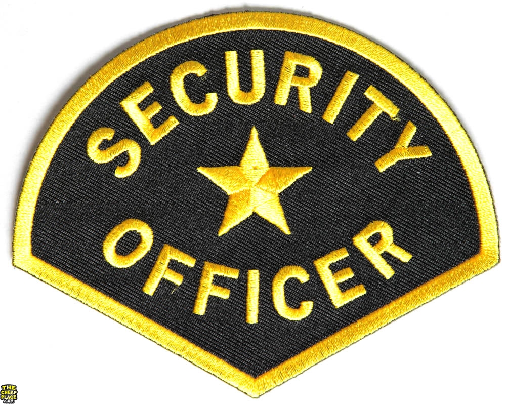 Medium Size Security Officer Shoulder Patch | Embroidered Patches