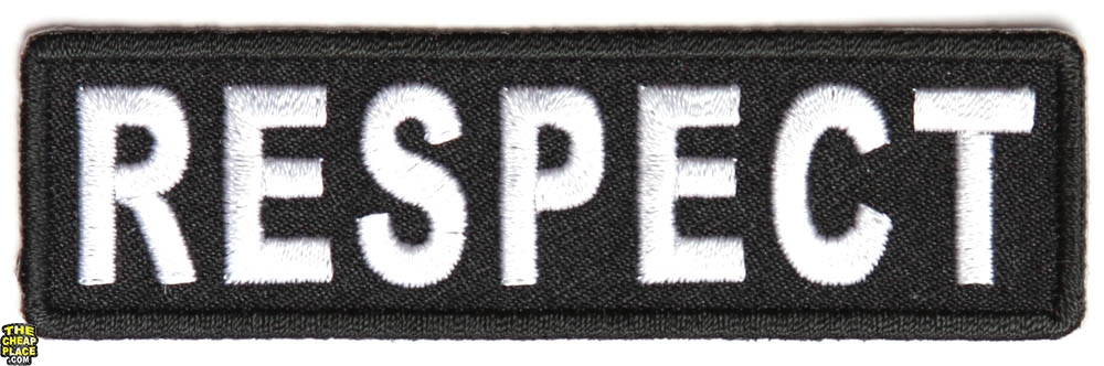 Respect Patch | Embroidered Patches