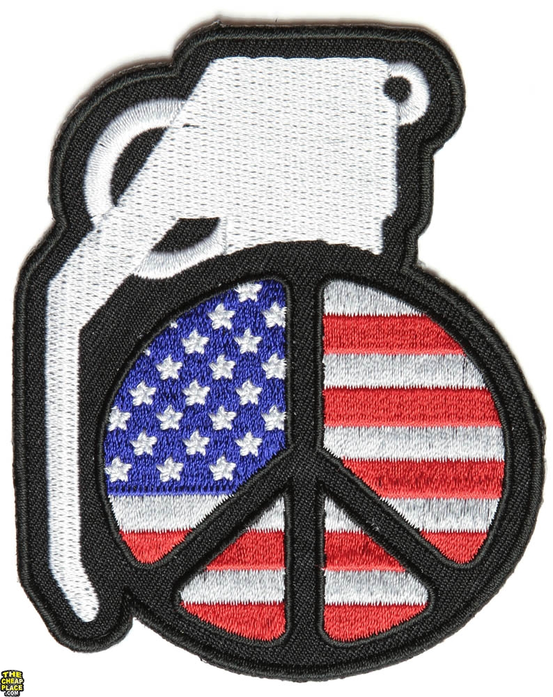 Peace Grenade Patch | Embroidered Patches