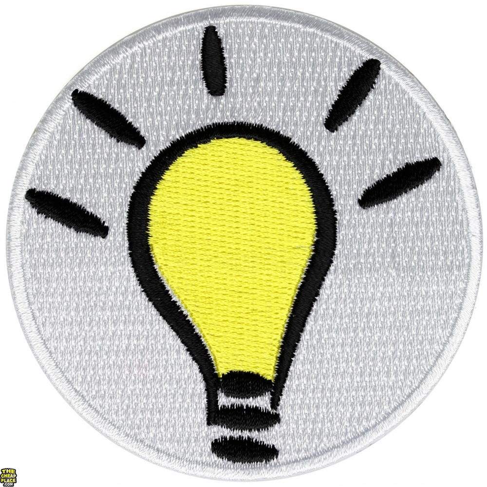 Light Bulb Idea Iron on Patch