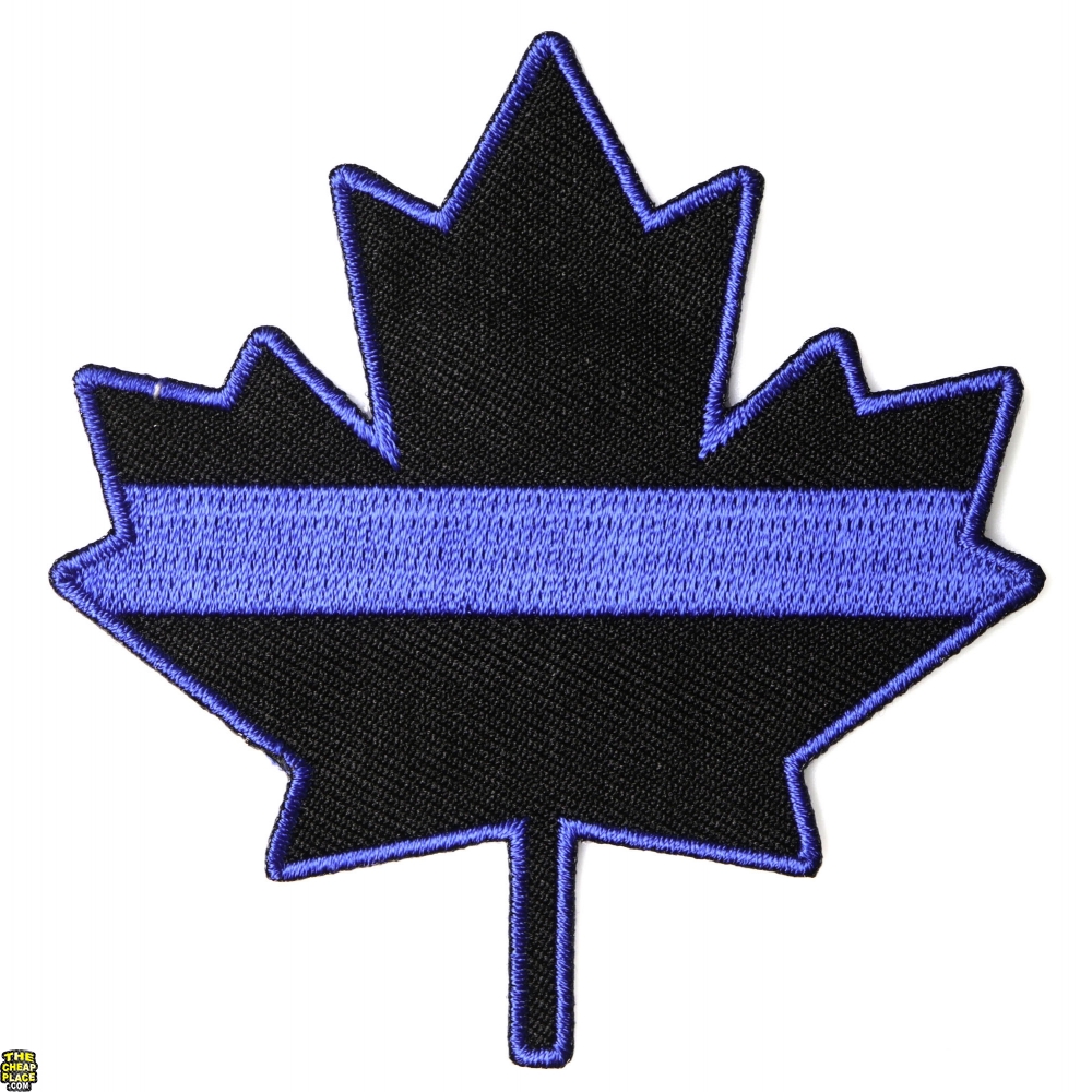 Thin Blue Line Canadian Maple Leaf Patch