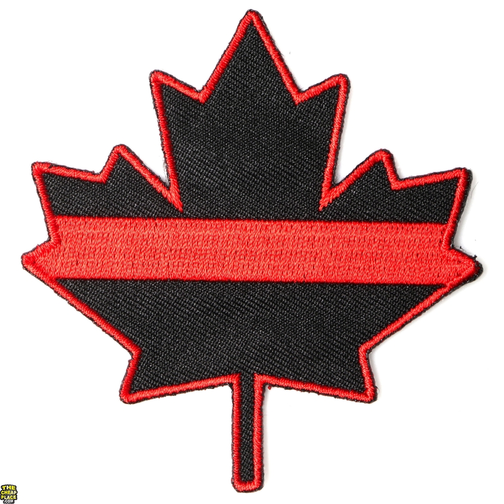 Thin Red Line Canadian Maple Leaf Patch