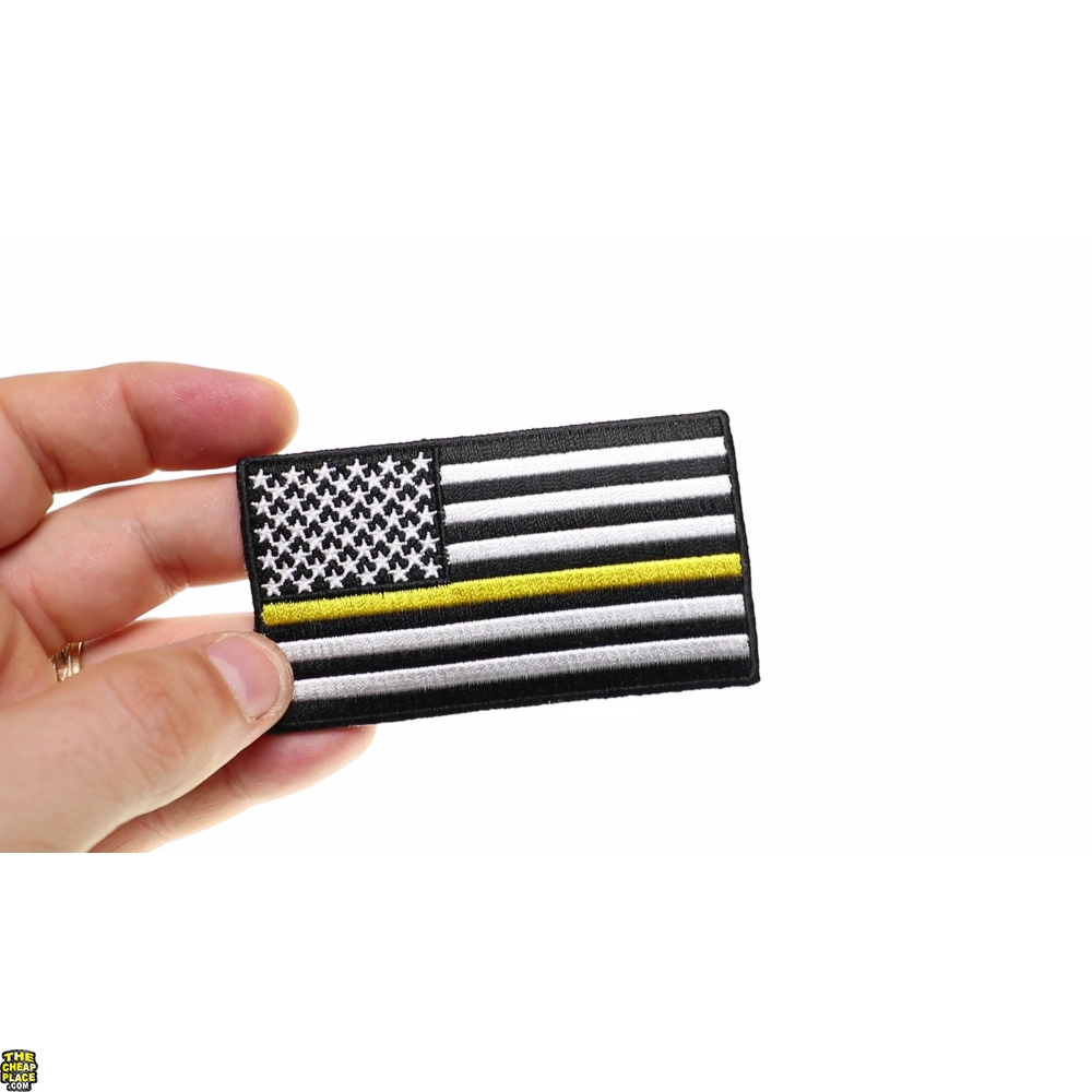 Subdued Yellow Stripe American Flag Patch | American Flag Patches ...