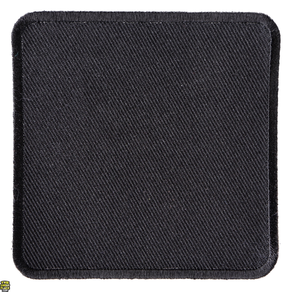 Black 3 Inch Square Blank Patch | Blank Patches -TheCheapPlace