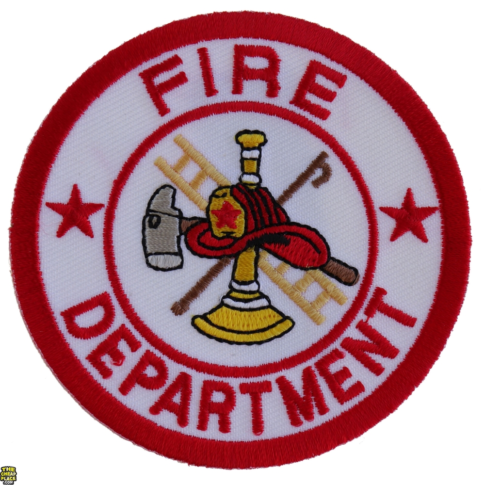 Fire Department Circle Patch | Fire Fighter Patches -TheCheapPlace