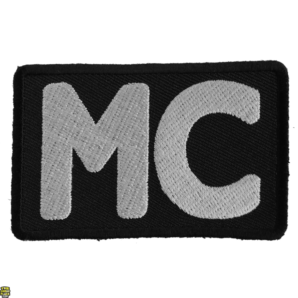 MC Patch - Black White | Biker Patches -TheCheapPlace