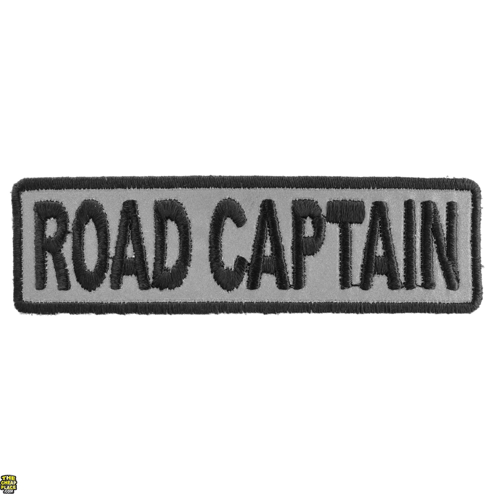 Road Captain Patch 3.5 Inch Reflective | Ranks Titles Nicknames ...