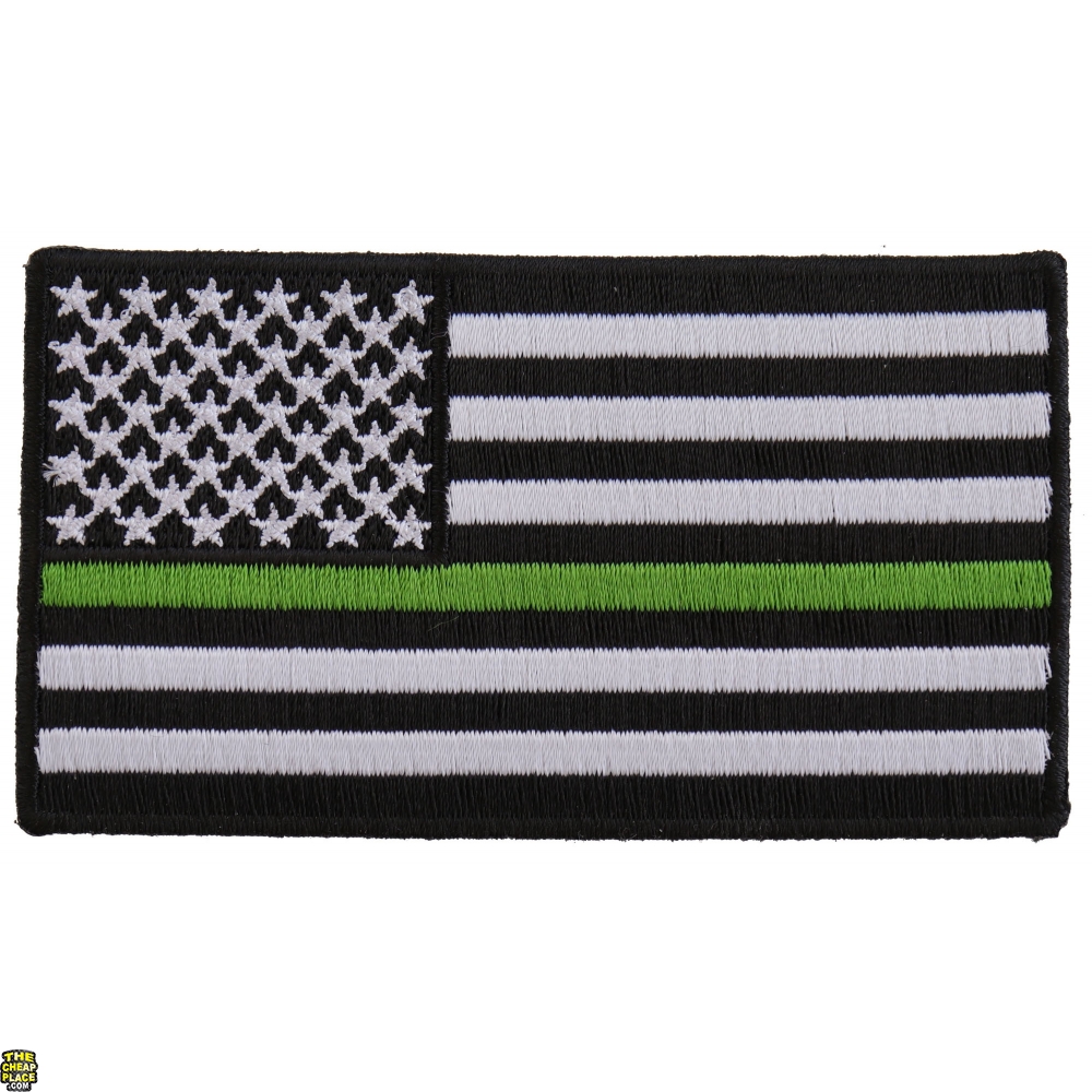 Subdued Green Stripe American Flag Patch | American Flag Patches ...