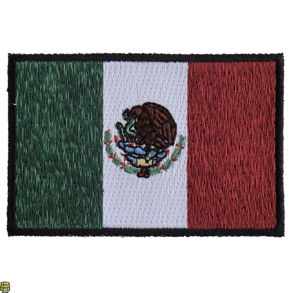 Subdued Mexico Flag Patch | International Flags -TheCheapPlace