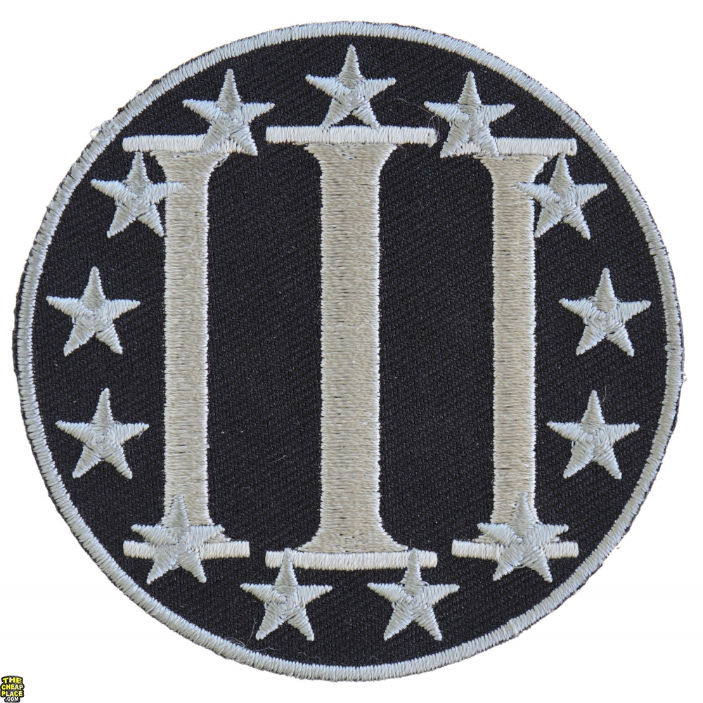 Three Percenter Patch | 2nd Amendment Patches -TheCheapPlace