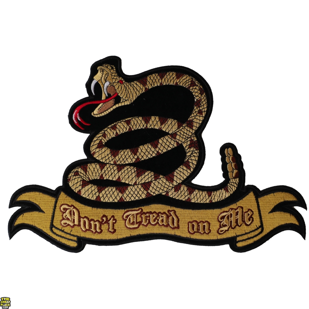 Don't Tread On Me, Snake Large Back Patch | Don't Tread on Me ...