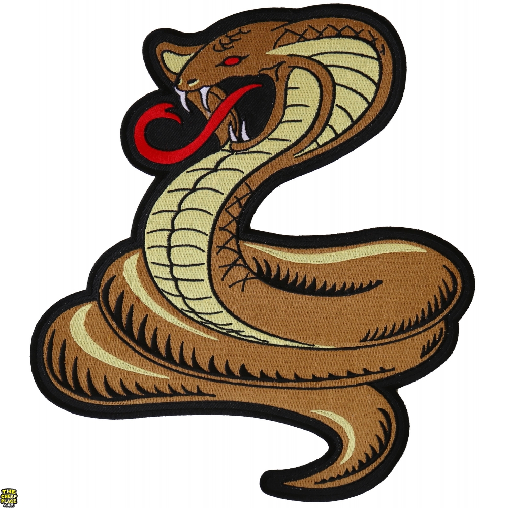 Cobra Snake Embroidered Iron on Patch - TheCheapPlace