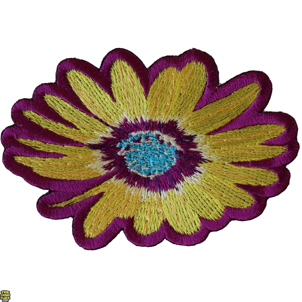 Yellow and Purple Flower Patch - TheCheapPlace