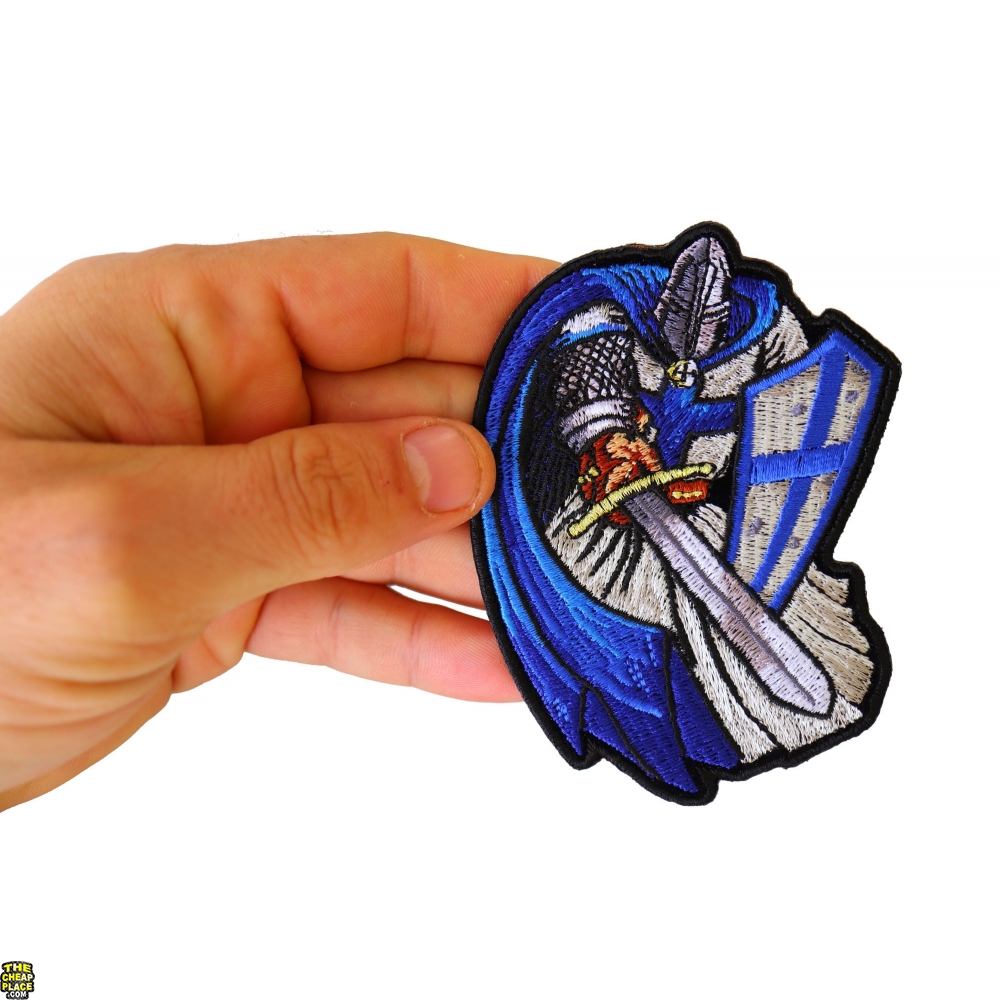 Blue Cape Knight Patch - TheCheapPlace