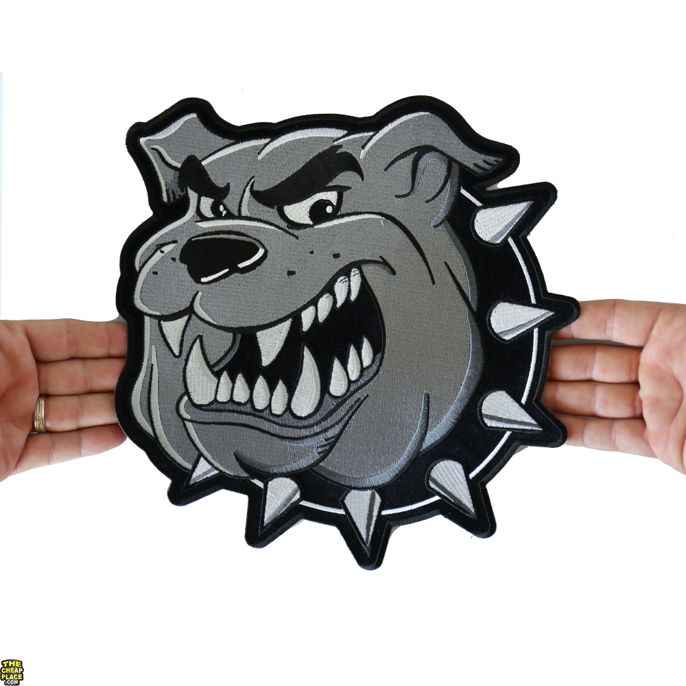Bulldog Large Iron on Back Patch - TheCheapPlace