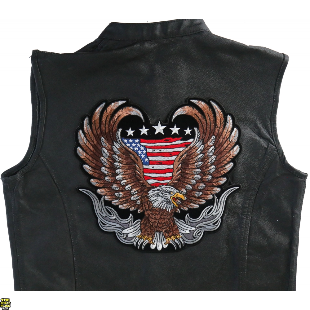 Biker Eagle Large Back Patch - TheCheapPlace