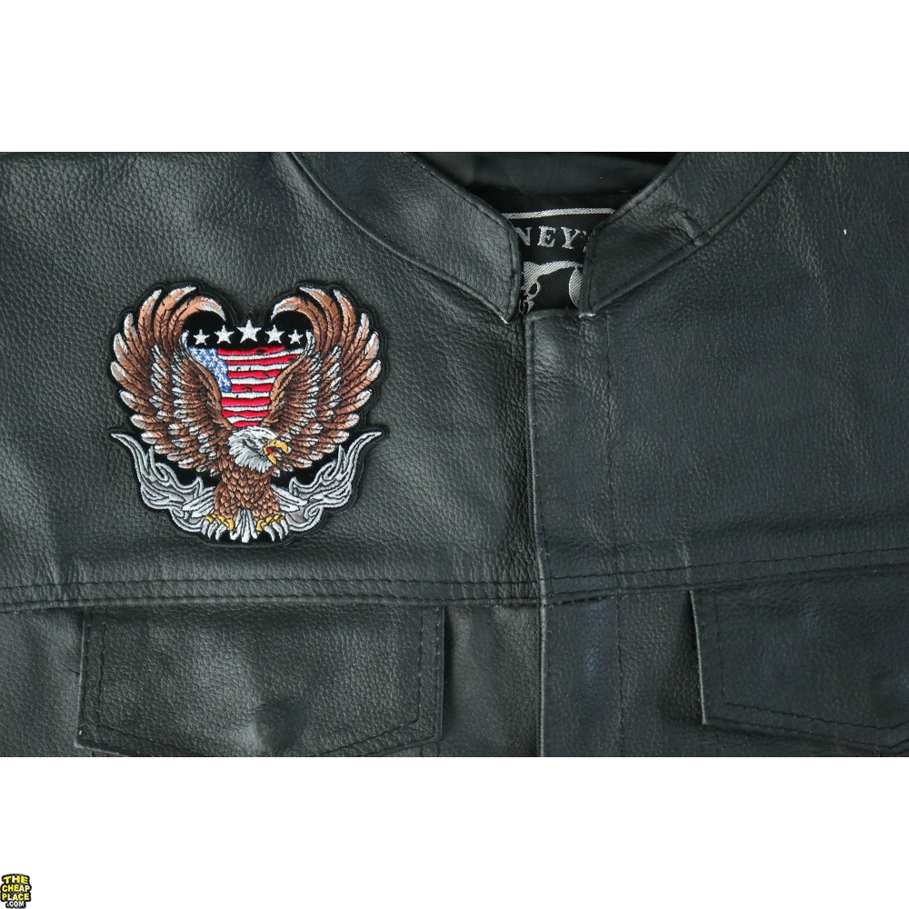 Patriotic Biker Eagle Patch Iron on applique - TheCheapPlace