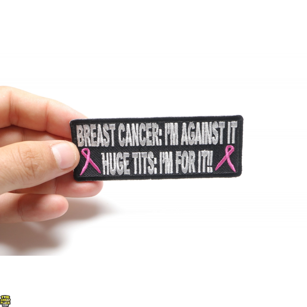 Against Breast Cancer For Huge Tits Patch | Embroidered Patches