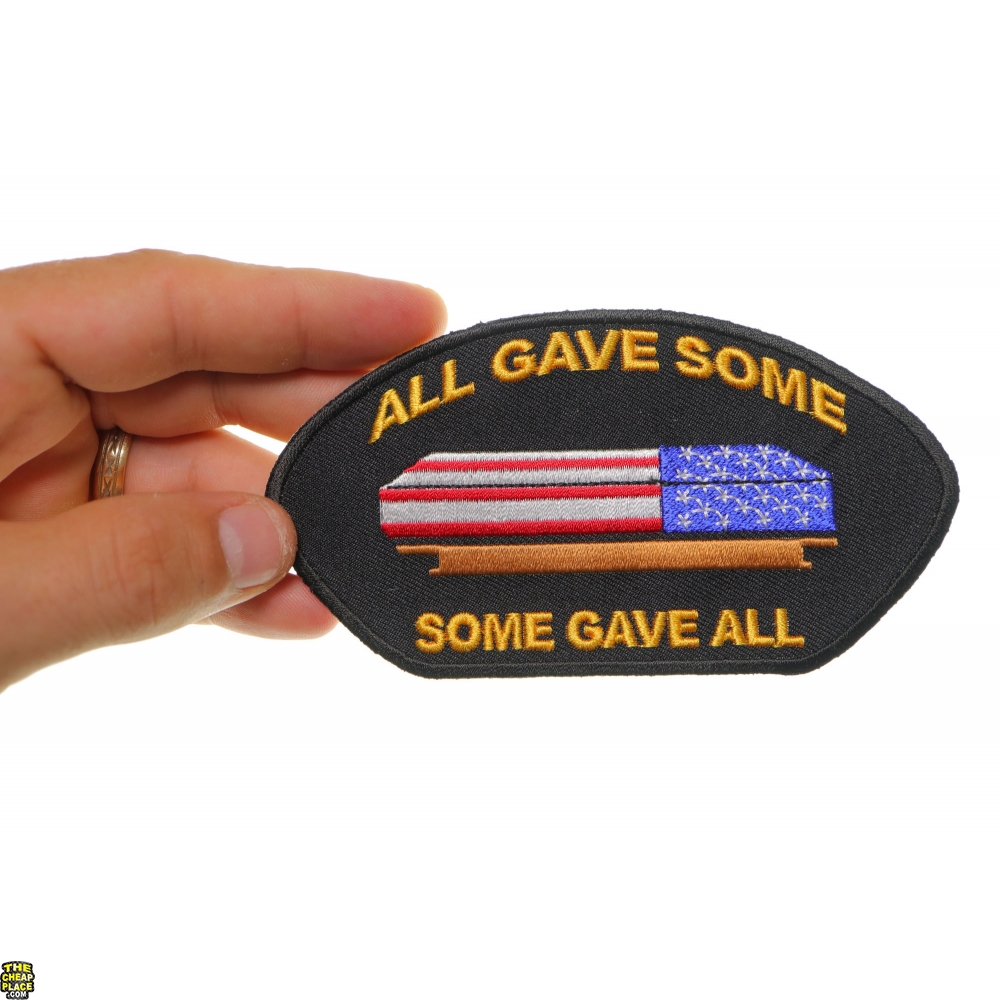 All Gave Some Gave All Casket Cap Patch | Patriotic Patches -TheCheapPlace