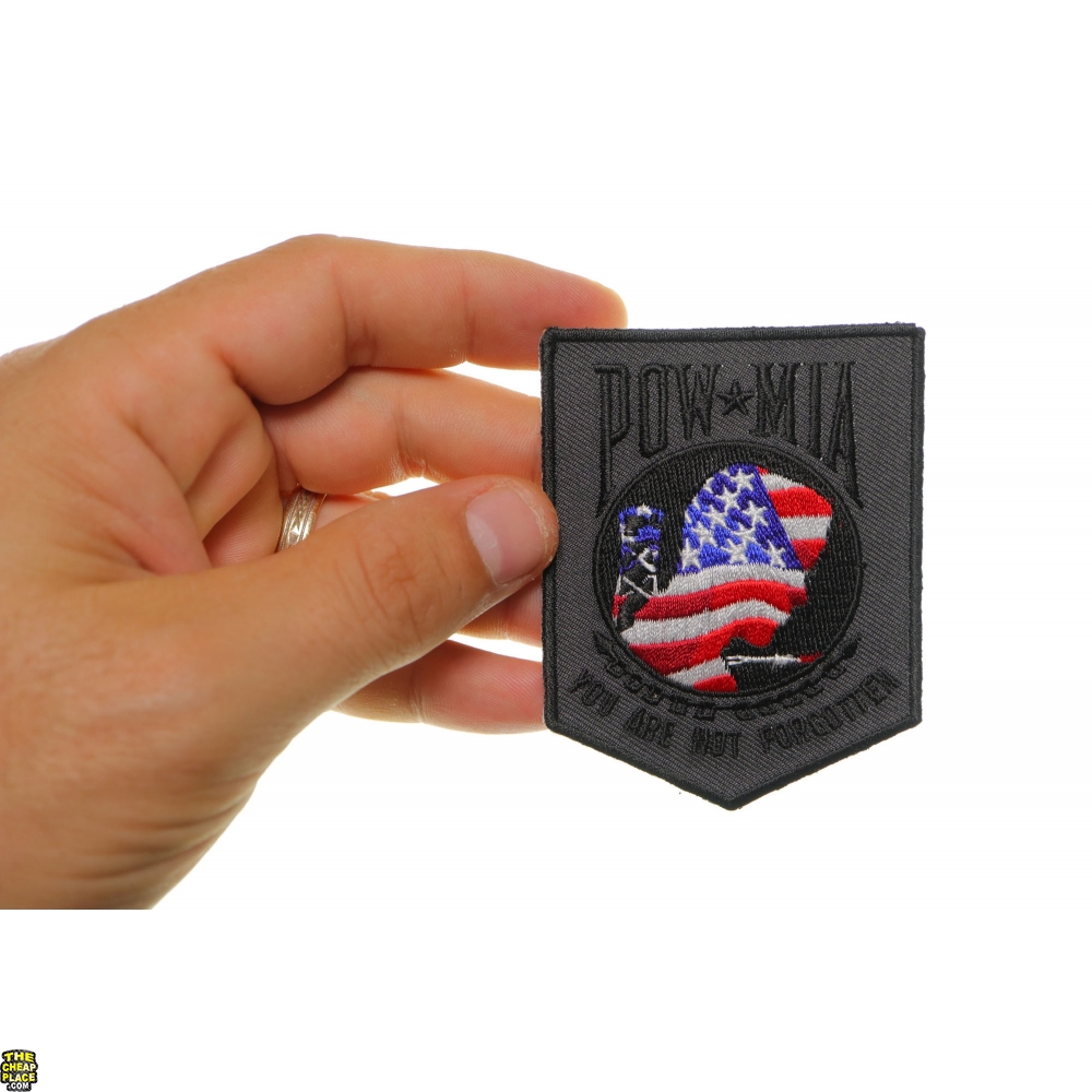 American Flag POW MIA Patch | POW MIA Patches -TheCheapPlace