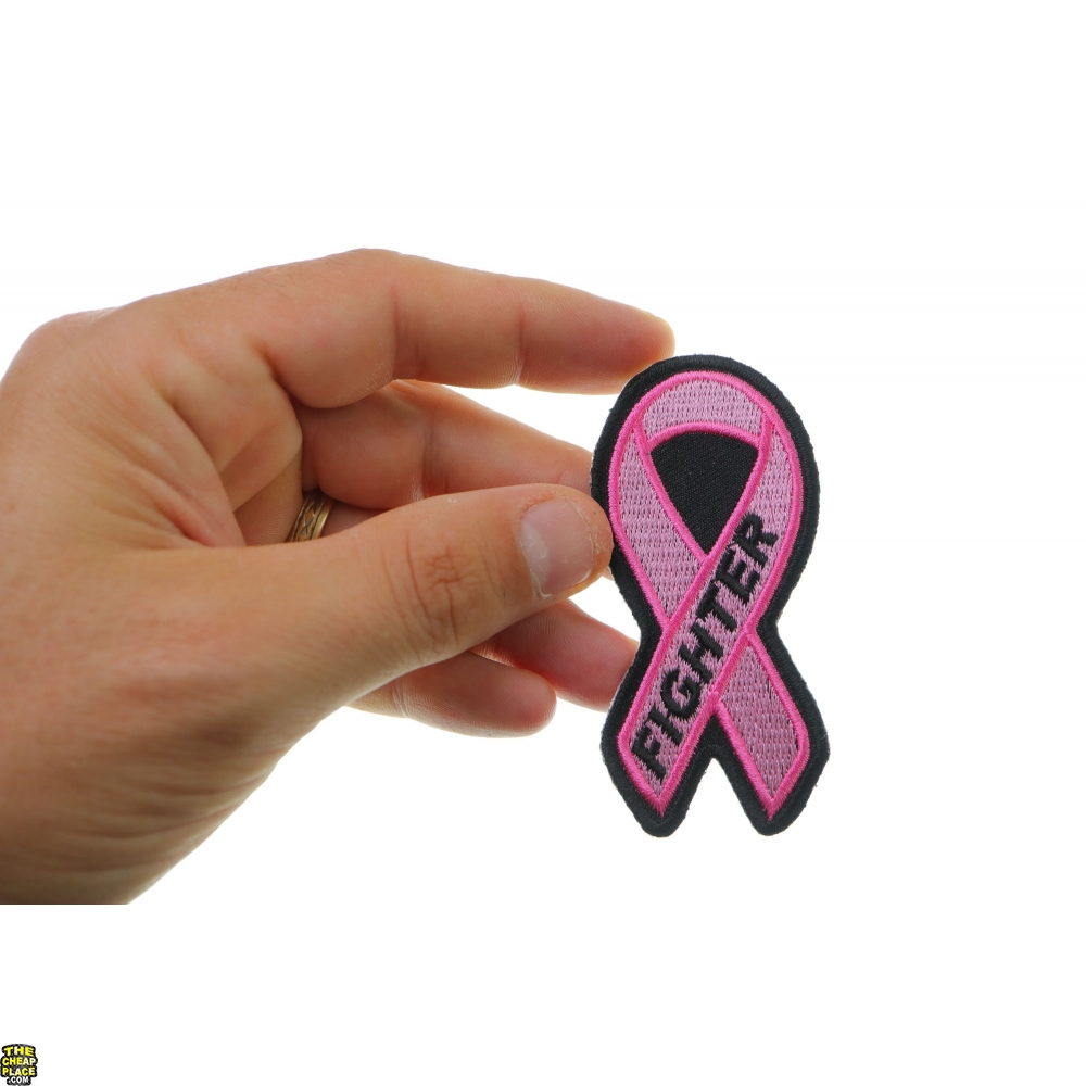 Breast Cancer Fighter Pink Ribbon Patch | Support Ribbons -TheCheapPlace