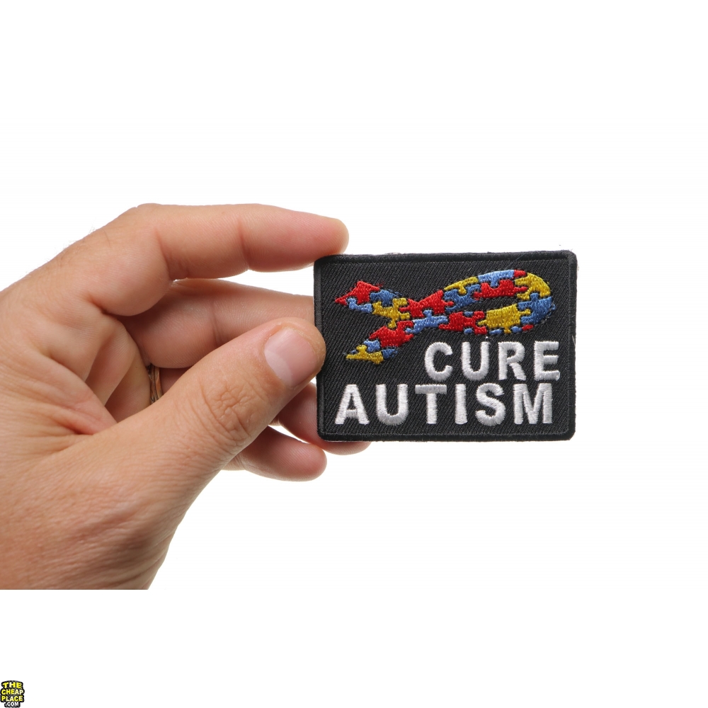 Cure Autism Puzzle Pieces Ribbon Patch | Support Ribbons -TheCheapPlace