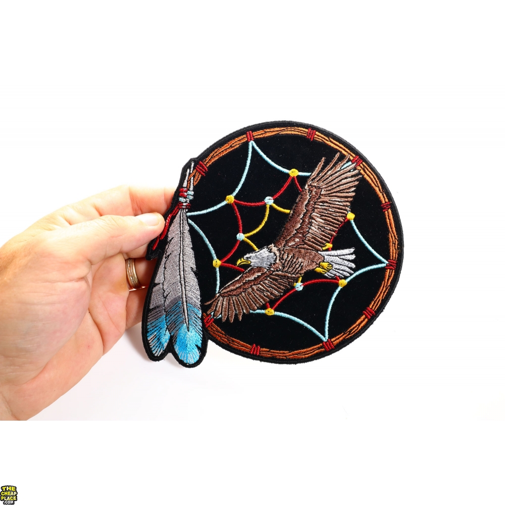 Feather Dreamcatcher Eagle Patch Medium | Eagle Patches -TheCheapPlace